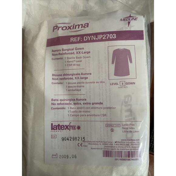 Medline | Other | Medline Proxima Aurora Surgical Gown Large Size Xxl ...